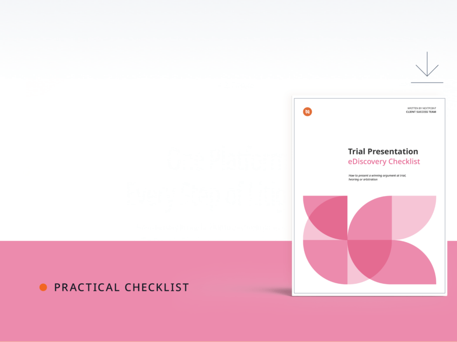 Trial preparation checklist: Key steps from discovery through verdict